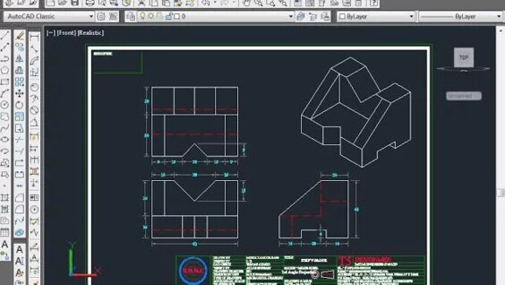 How To Convert Solid 3D Model Into 2D Drawing In AutoCAD Exercise 38 autocadtutorial Daft HD
