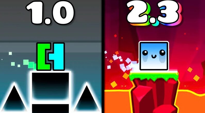 Fingerdash в Каждой Версии Geometry Dash (1.0 - 2.3) — Видео от Нелис ...