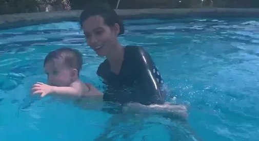 Naked BOYs in the pool