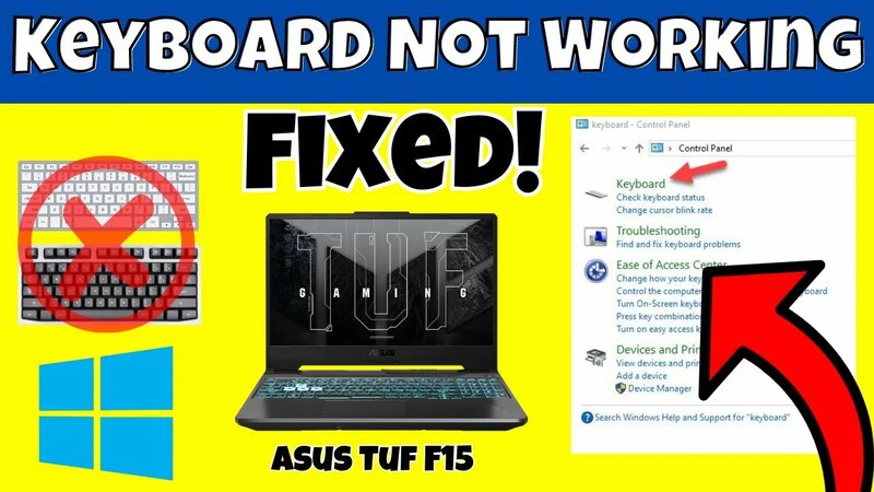 Asus Tuf F15 Keyboard Not Working || keyboard keys not working - Yandex ...