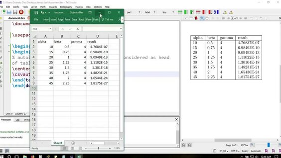 convert excel to latex: 967 video Yandex'te bulundu
