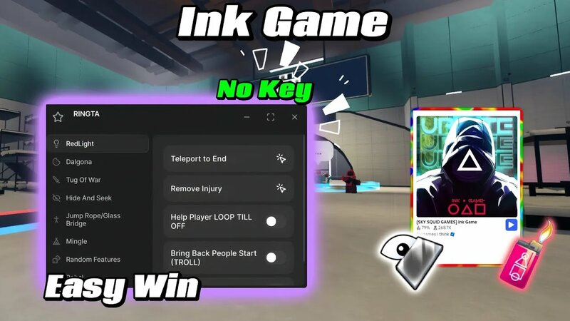 Best ink game script no key instant win game, free gamepasses, help ...