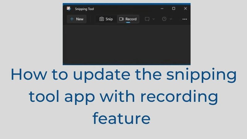 How to update snipping tool with record feature windows 11. - Yandex ...