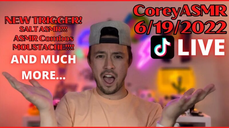Corey ASMR | Tik Tok ASMR Livestream | Salt ASMR, Tingle Sushi, ... AND ...