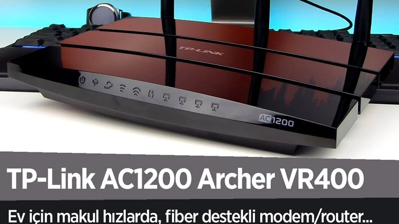 TP-Link Ac1200 Archer Vr400 Modem/Router incelemesi "Ev için makul ve ...