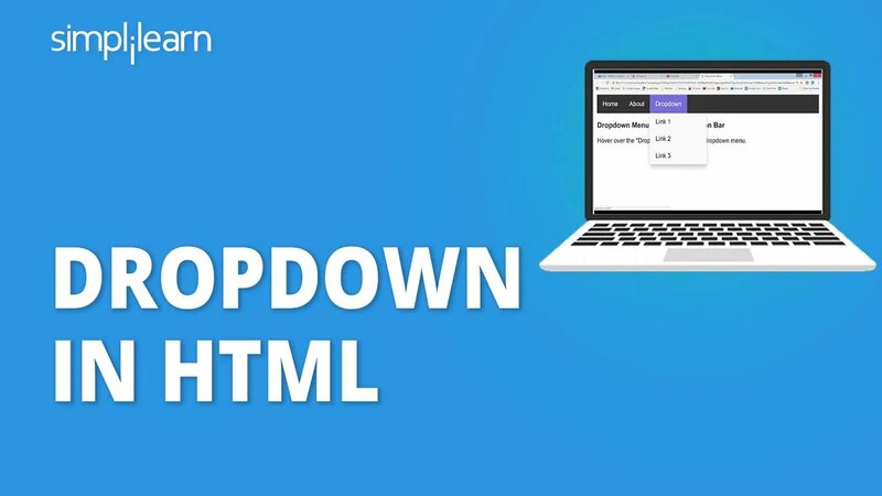 Dropdown In HTML | How To Create Dropdown In HTML | HTML Dropdown Menu ...
