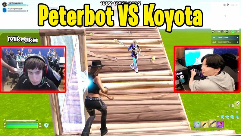 Peterbot VS Koyota 1v1 Buildfights! #fortnite #peterbot - Смотреть ...