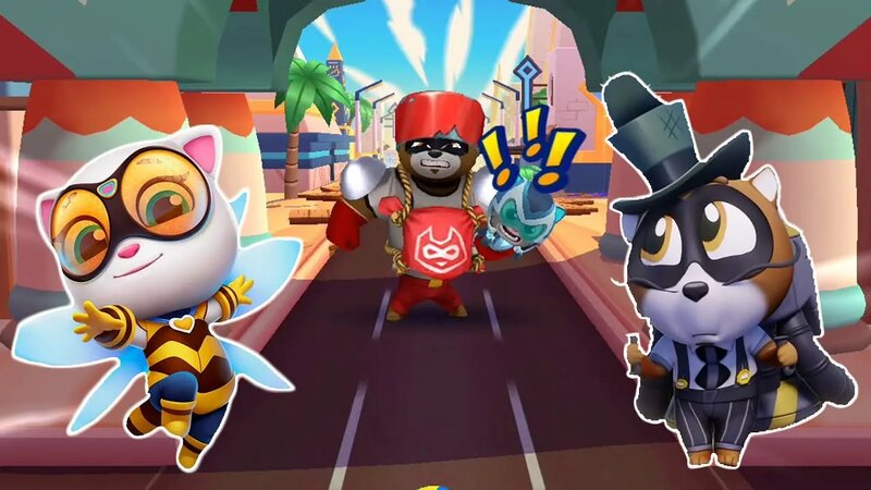 Queen BEE Angela ON THE RUN - Talking Tom Hero Dash - Konuşan Tom ...