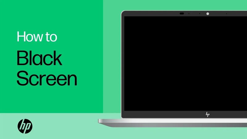 How to Fix an HP Laptop with a Black Screen | HP Computers | HP ...