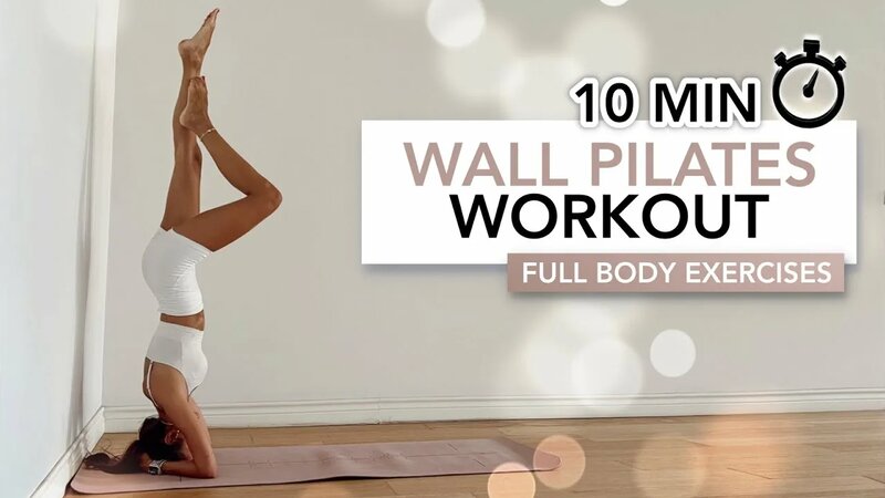 10 MIN WALL Pilates Workout | Alternative Full Body Pilates Exercises ...