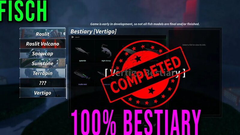 100% Vertigo Bestiary Showcase + ALL Fishes [Fisch] - Roblox - Смотреть ...