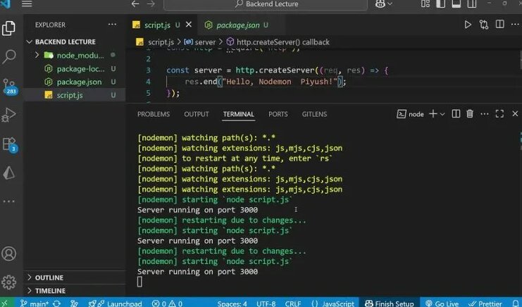 How to Install Nodemon in Node.js for Auto Restart | Step-by-Step Guide ...
