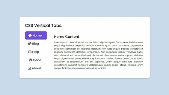 How To Create Tab using HTML & CSS | Vertical Tab Design - EroFound How To Create Tab using HTML & CSS | Vertical Tab Design - EroFound