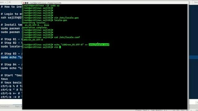 How to install and configure "tmux" in Arch Linux - Смотреть онлайн в ...