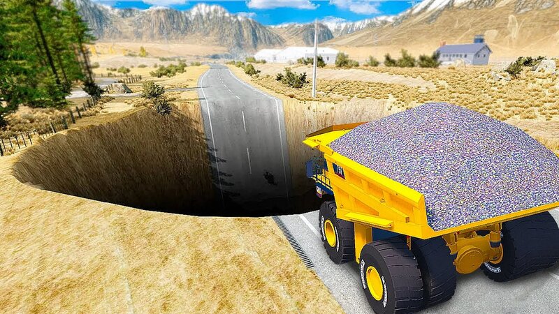 Проехал Сломанную Дорогу на Грузовике в ГТА 5 МОДЫ - Эксперименты в GTA ...