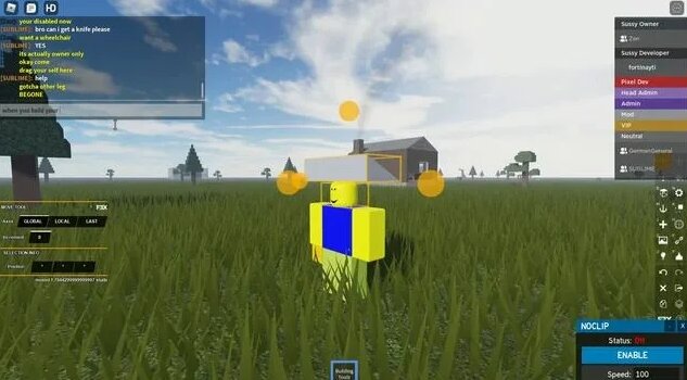 Tutorial for attaching parts to your body with btools in roblox ...