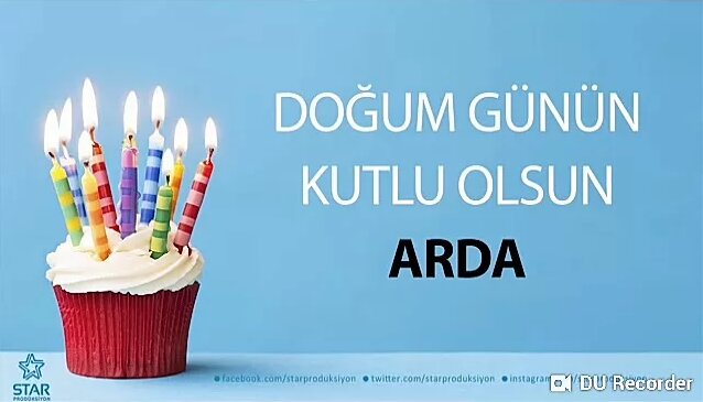 Arda ismine özel doğumgünü şarkısı