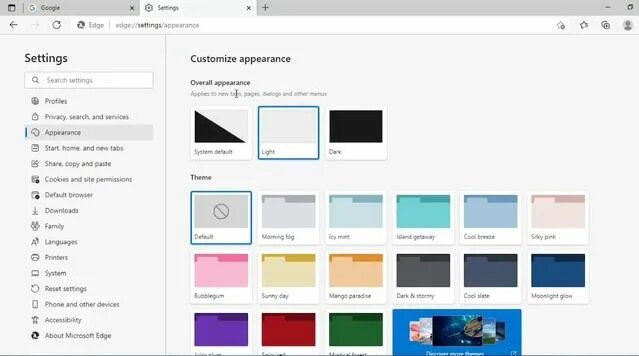 Microsoft Edge: Change themes and appearance | How to turn on Dark Mode ...