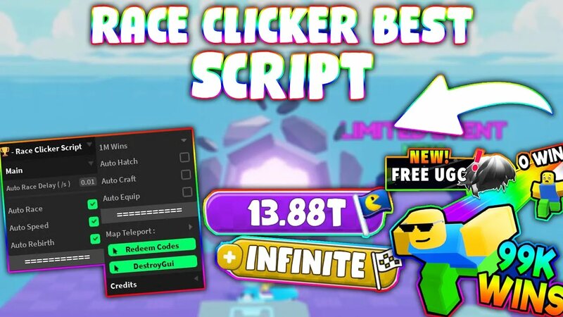 Updated* Race Clicker Script (Pastebin 2023) (GET UGC, Autofarm, AUTO ...