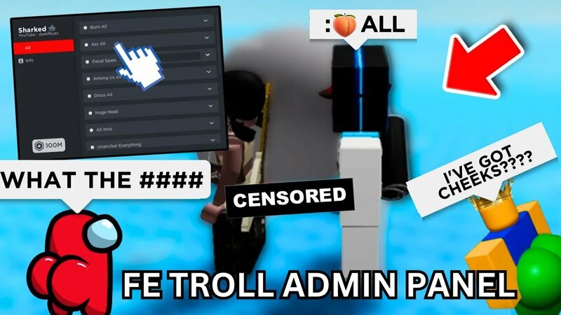Roblox FE Admin Panel GUI Destroy the Server & Troll All NEW Roblox ...