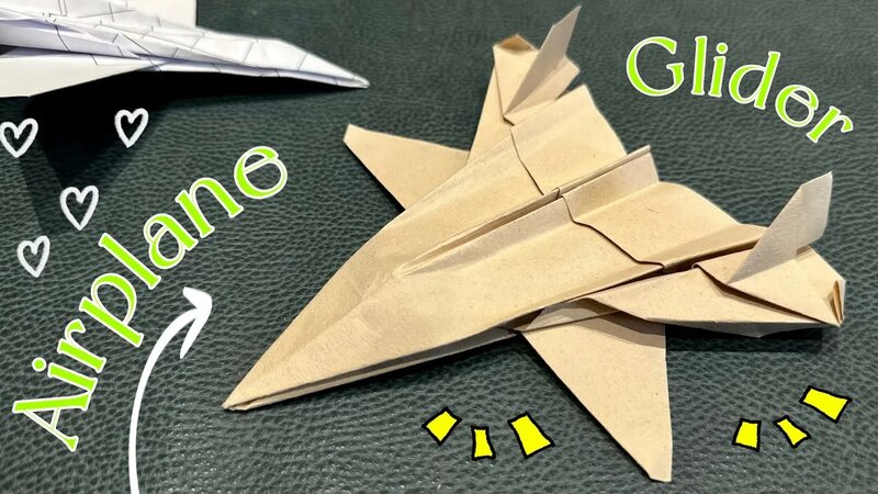 How to Make a Gliding Paper Airplane | A4 Origami Plane | DIY Flying ...