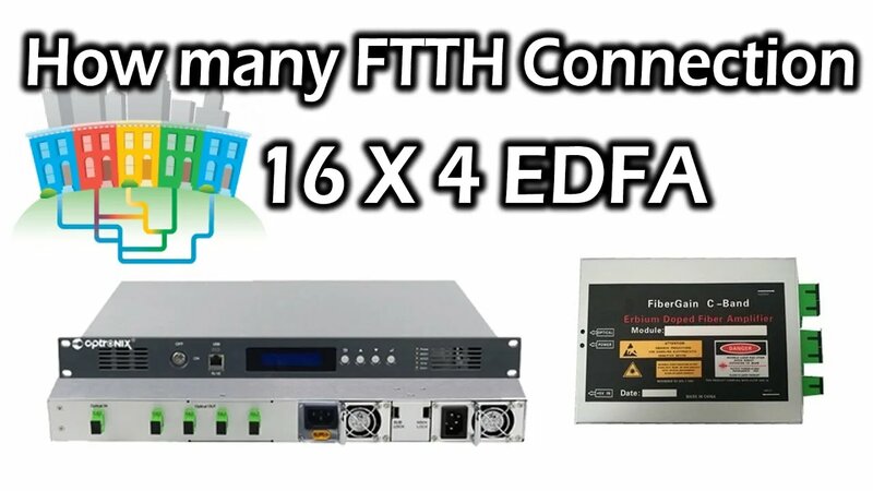 16x4 EDFA | How many FTTH connections can be made on a 16 X 4 EDFA ...