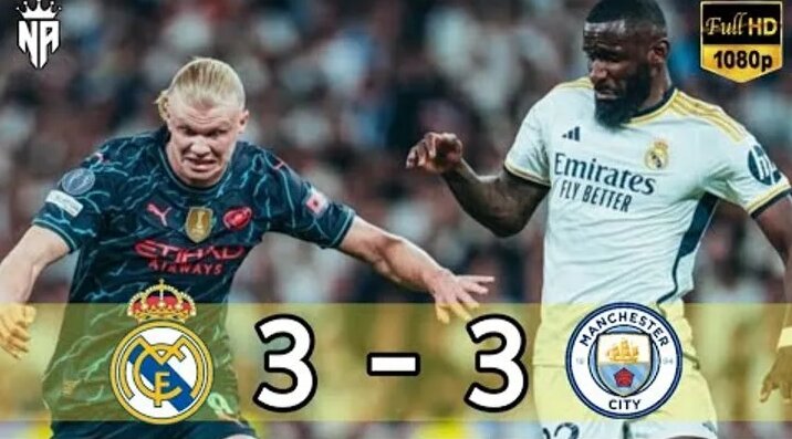 Видео Real Madrid vs Man.City (3- 3) Quarter Final UCL 2024 leg.1 - Highlight and Goal | OK.RU ...