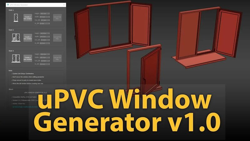 uPVC Window Generator v1.0 | ArchvizTools - Смотреть онлайн в поиске ...