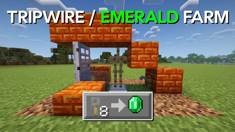 Tripwire hook farm minecraft 1.21.4 - emerald farm - tutorial - Yandex ...