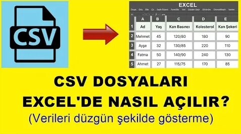 CSV Dosyaları Excel'de Nasıl Açılır ? (CSV Verilerini Excel'de Düzgün ...