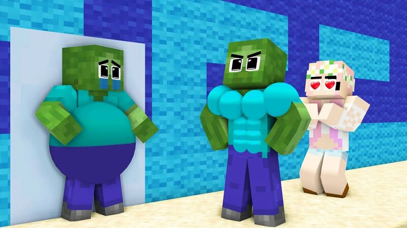 Monster School : FAT Baby Zombie Become Six Pack - Sad Story ...