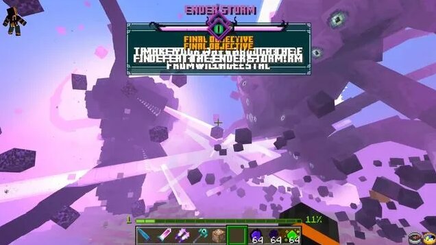 Wither Storm VS Ender Storm[MCPE-MCBE] Ender Storm VS Wither Storm In ...