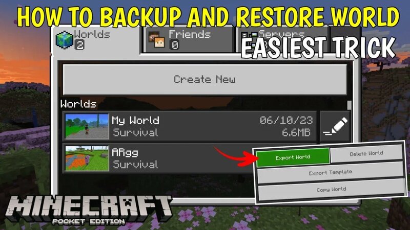 How to Make Minecraft Worlds Backup | Application/External - Смотреть ...