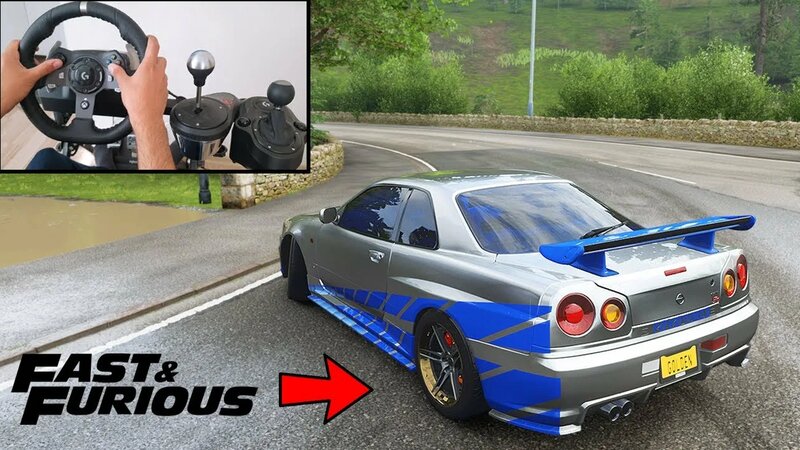 Forza Horizon 4 - Nissan Skyline R34 GTR Paul Walker (Steering Wheel ...