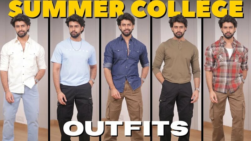 Best summer college outfits for men | college outfit ideas 2025 - Watch ...