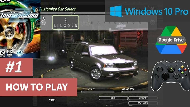 HOW TO PLAY NFS Underground 2 on Windows 10 (fix blackscreen, save ...
