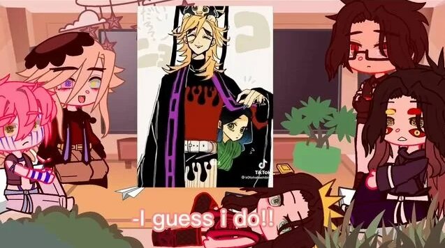 The upper moons react to my fyp//KNY//gacha club x demon slayer ...