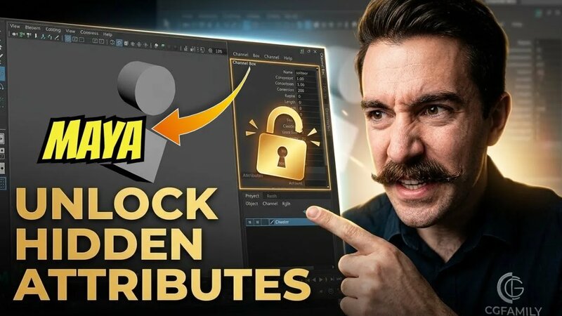 How to unlock and unhide hidden Channel attributes in maya for ...