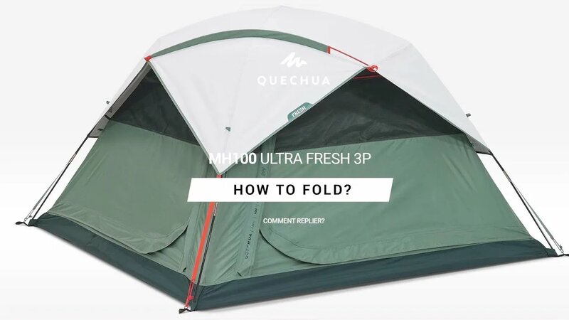 Tutorial - How to fold Mh100 Ultrafresh (3p) ? | Decathlon_Quechua ...