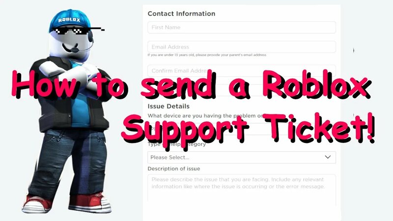 How to send a Roblox Support Ticket!