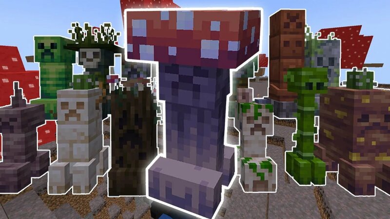 Mushroom creeper vs all creepers ('Creeper overhaul' mod) | minecraft ...