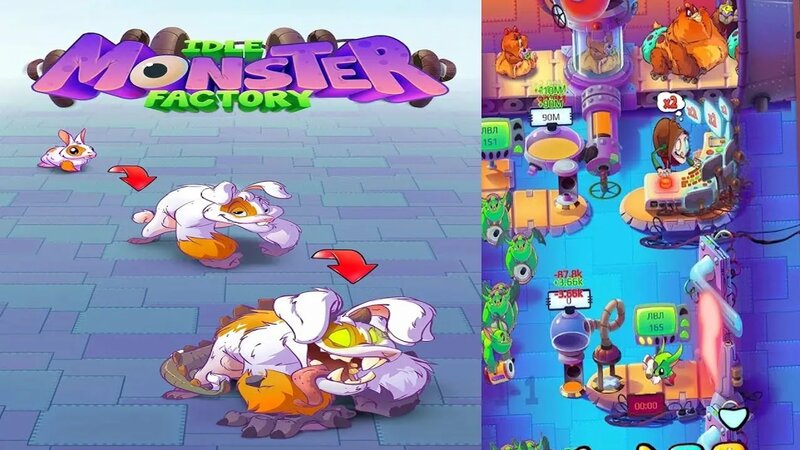 Idle Monster Factory Эволюция Фабрики Монстров Обзор, Первый взгляд ...