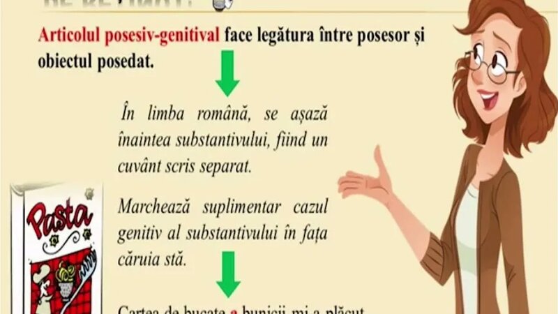 Articularea substantivelor Articolul posesiv genitival - Смотреть ...