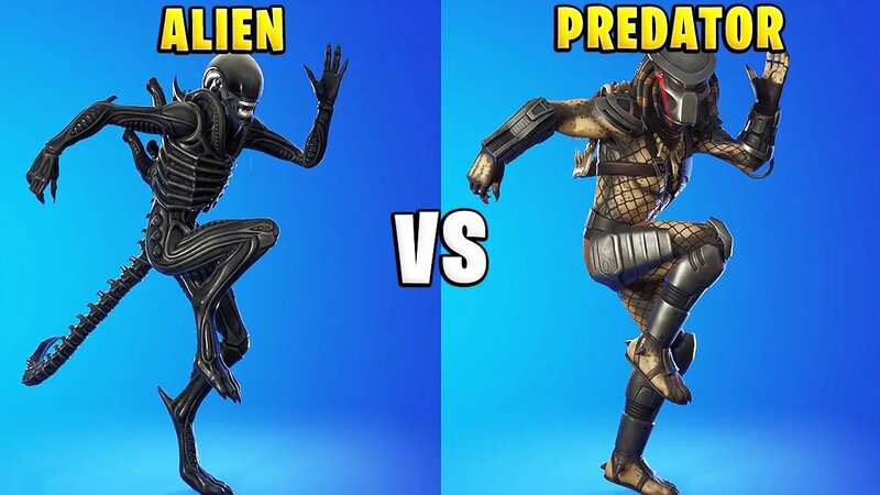 Alien vs Predator in Fortnite Dance Battle! (Xenomorph vs Predator ...