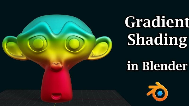 Gradient Shading In Blender | Gradient Shader With Color Ramp Node To ...