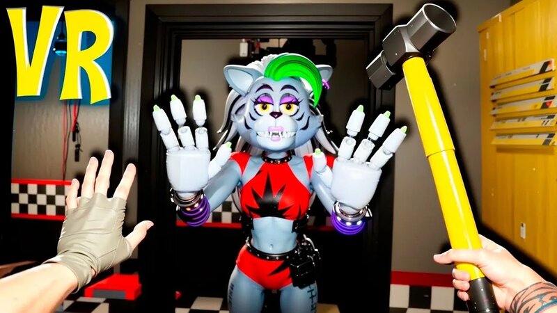 VR Аниматроники Пугают Охранника В Бонелаб FNAF COOP MOD Bonelab [Dimаs ...