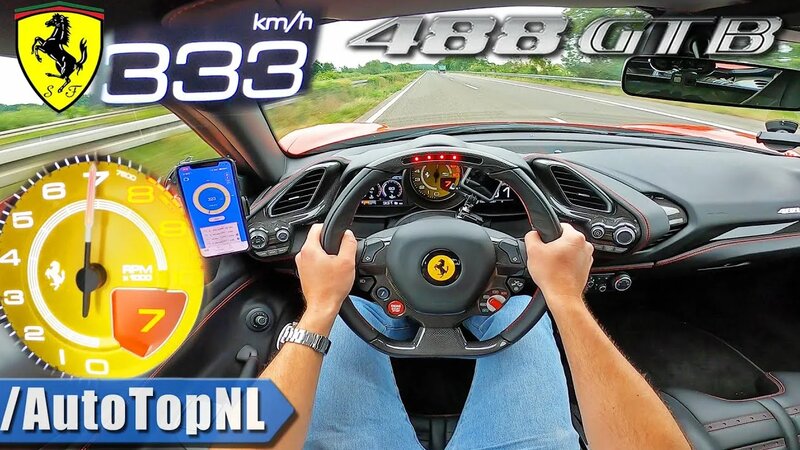 Ferrari 488 GTB TOP Speed 333km/H on Autobahn (NO Speed Limit!) by ...
