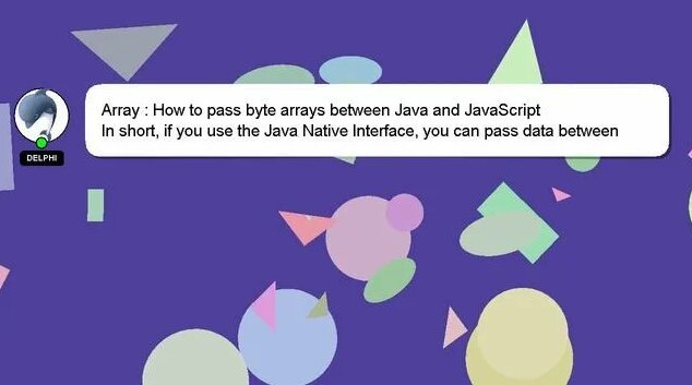 Array : How to pass byte arrays between Java and JavaScript - Смотреть ...