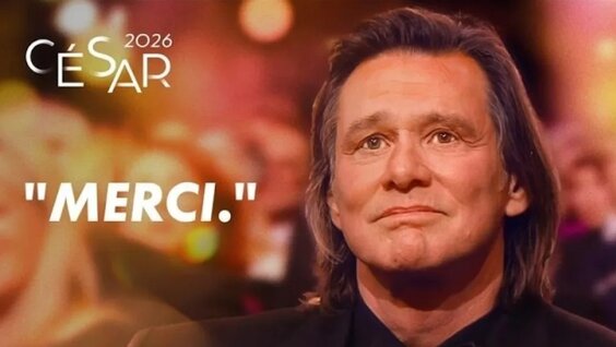 Jim Carrey at the César Awards in Paris on Feb. 26, 2026 — Видео от JIM ...