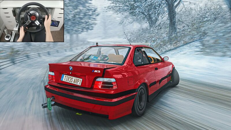BMW E36 SNOW Drifting - Assetto Corsa (Steering Wheel + Shifter ...